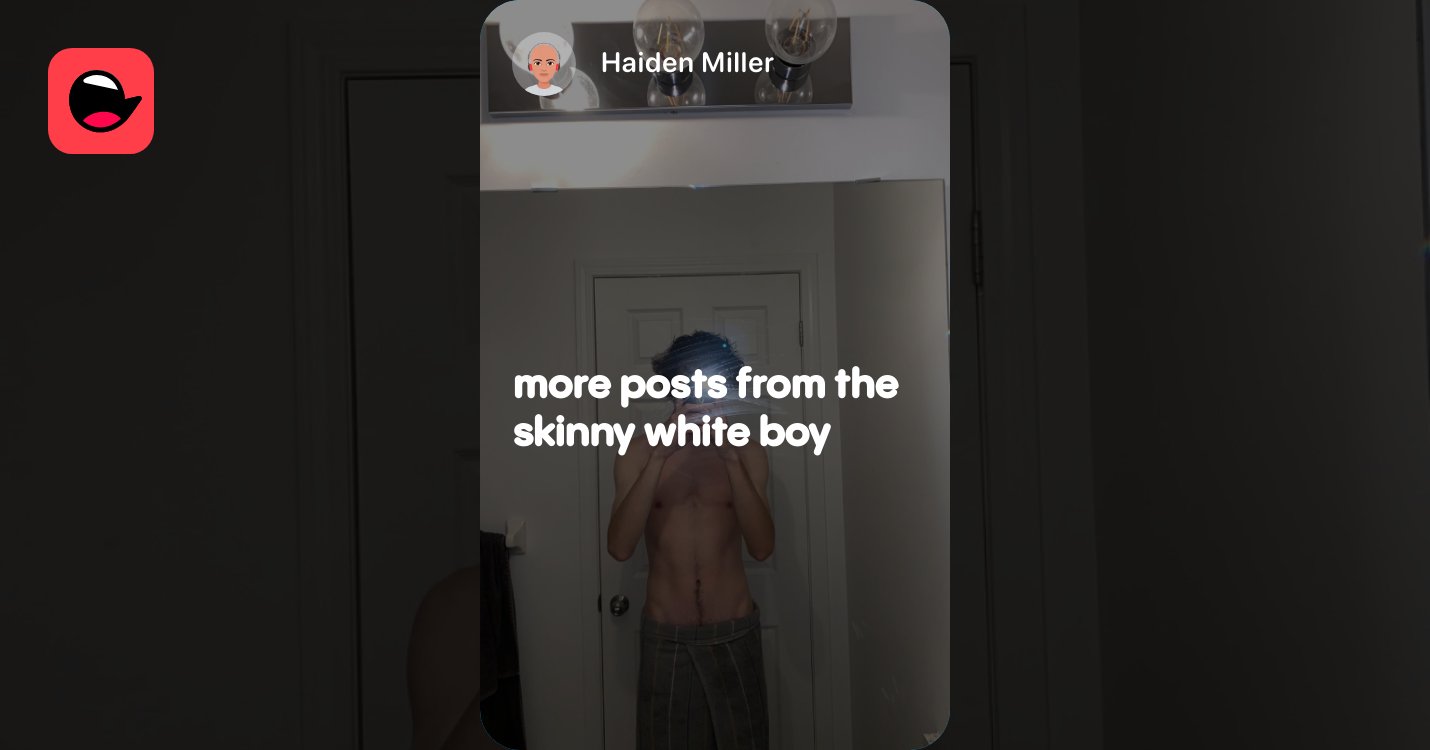 more posts from the skinny white boy