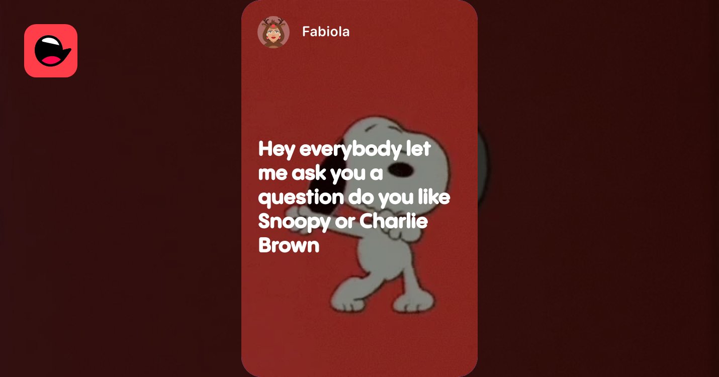 Hey everybody let me ask you a question do you like Snoopy or Charlie Brown