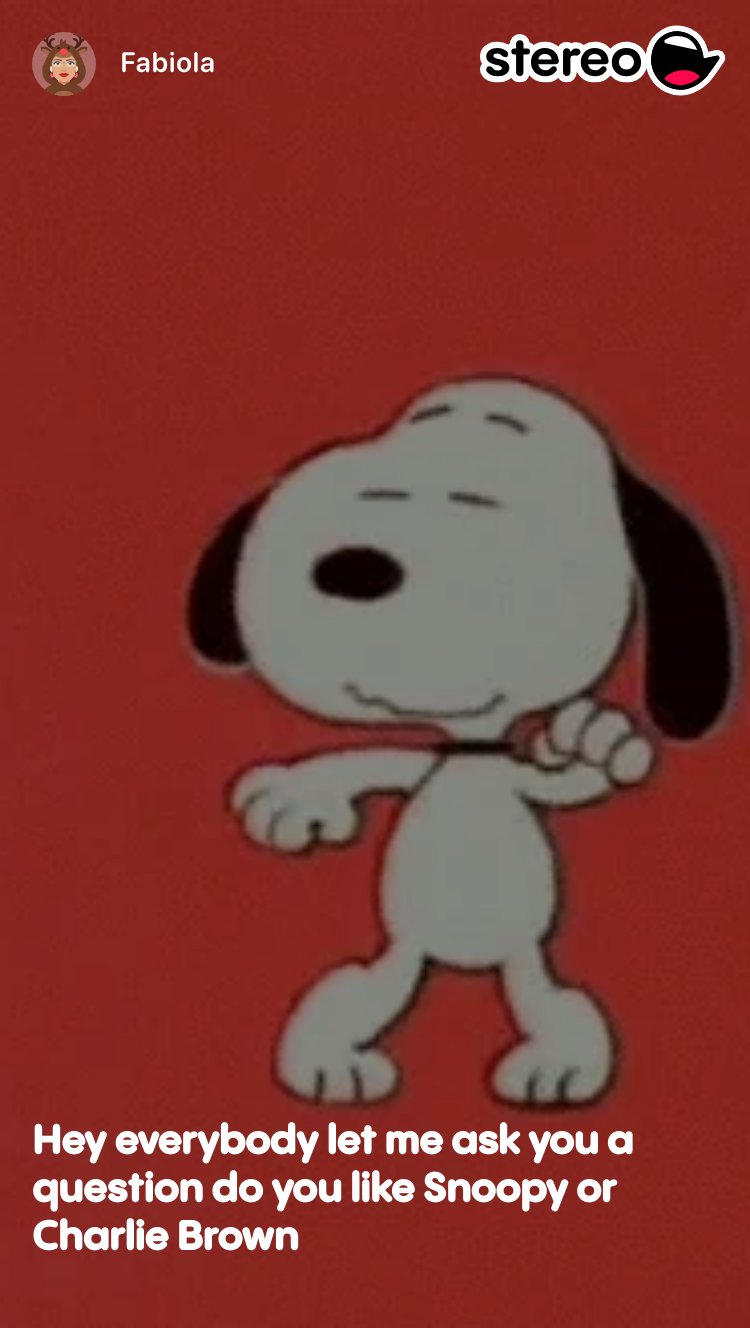 Hey everybody let me ask you a question do you like Snoopy or Charlie Brown